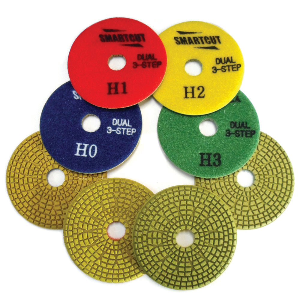 4" Hybrid 3 Step Pads – SMARTCUT PROFESSIONAL TOOL, LLC