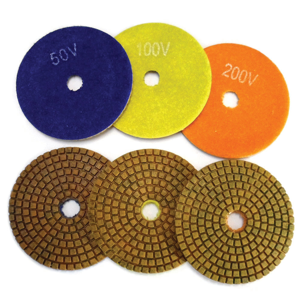 4" Metal Resin Wet Polishing Pads 3.0MM – SMARTCUT PROFESSIONAL TOOL, LLC
